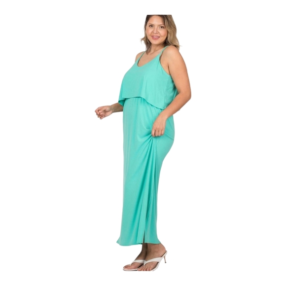 Zenana Outfitters | Dresses | New Zenana Plus Size Mint Ribbed Double ...